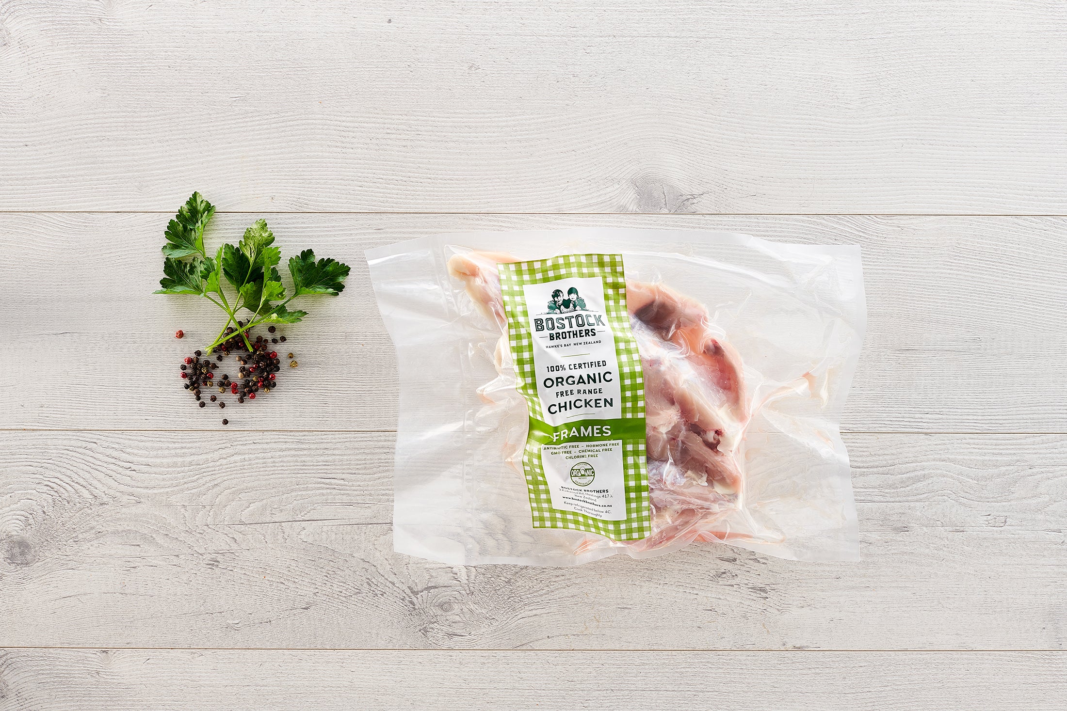 Bostocks - Organic Chicken Frames - [1kg] - In Store/Click & Collect O ...